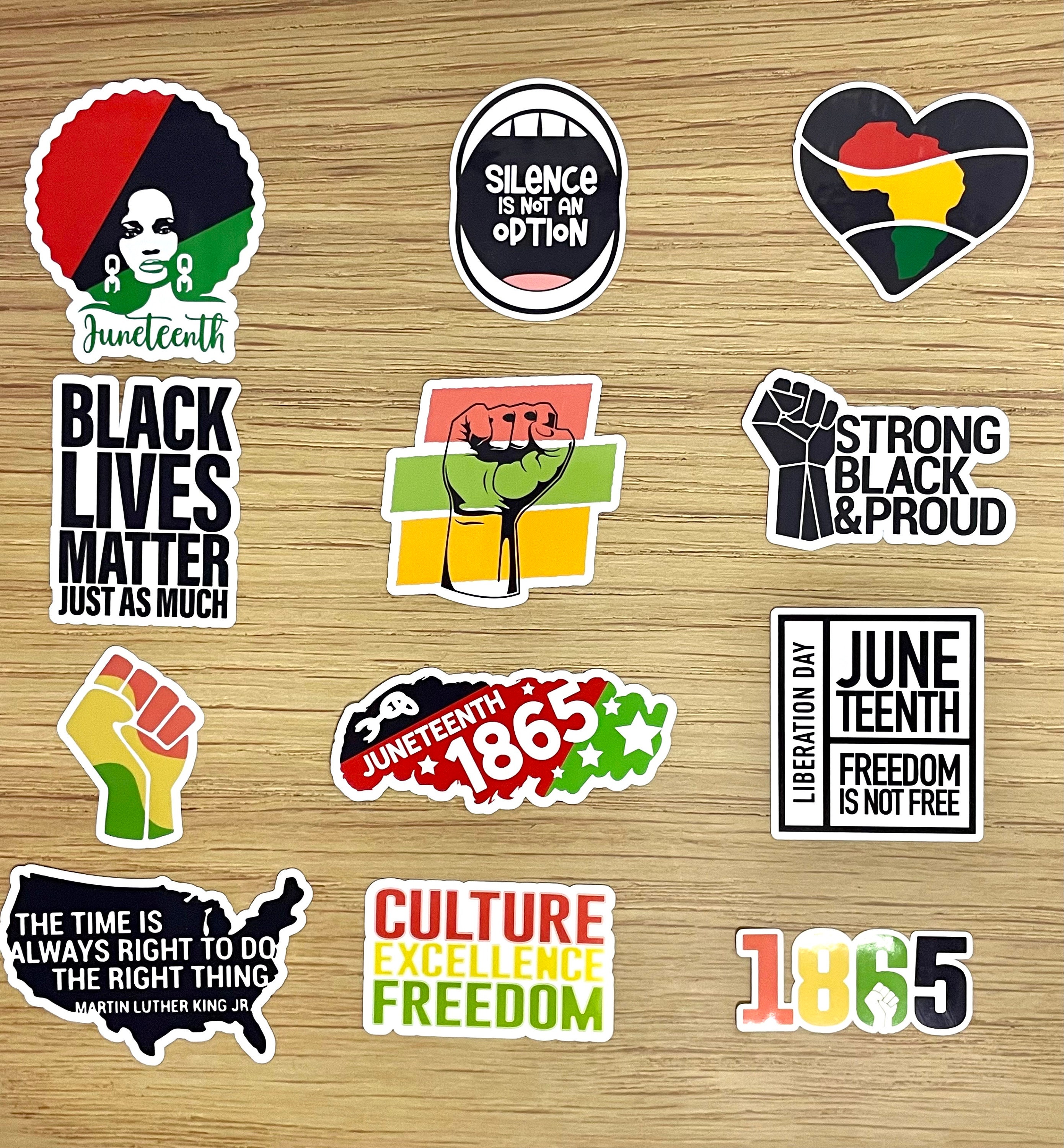 Juneteenth Sticker Pack 12 Stickers African American History, BLM Month ...