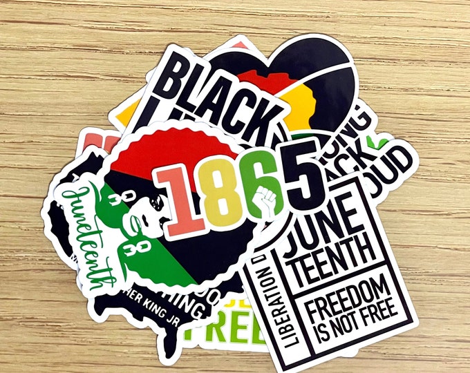 Juneteenth Sticker Pack - 12 Stickers | African American History, BLM ...