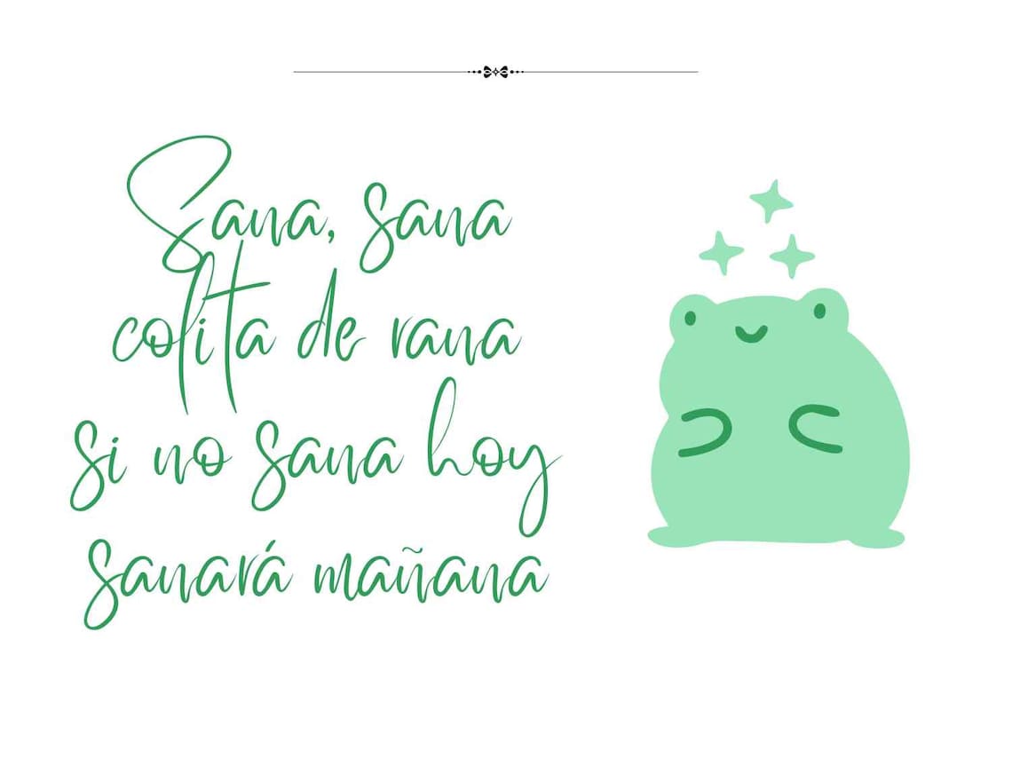 Sana Sana Colita De Rana Saying Digital Art - Etsy