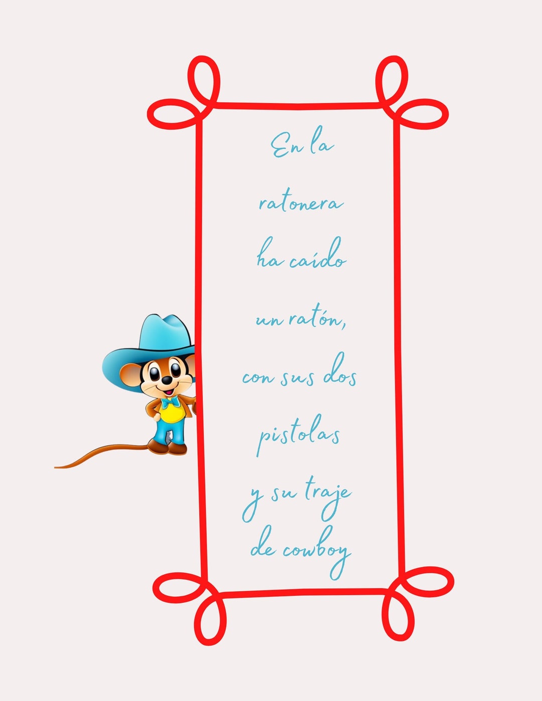 El Ratón Vaquero Digital Art - Etsy