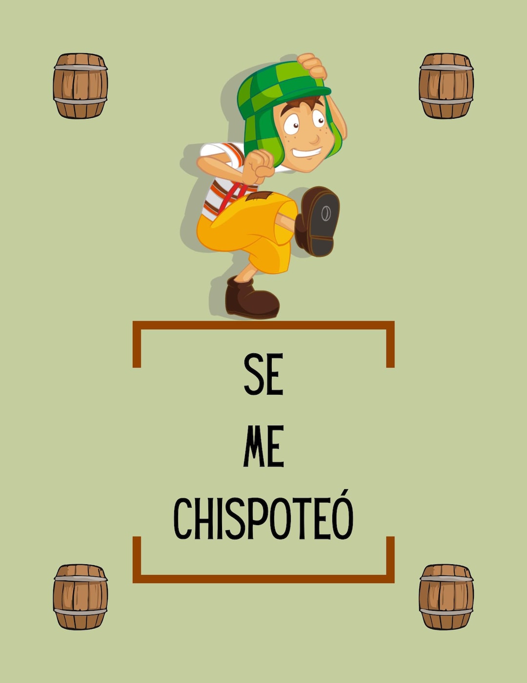 El Chavo Del Ocho Se Me Chispoteo Digital Print - Etsy
