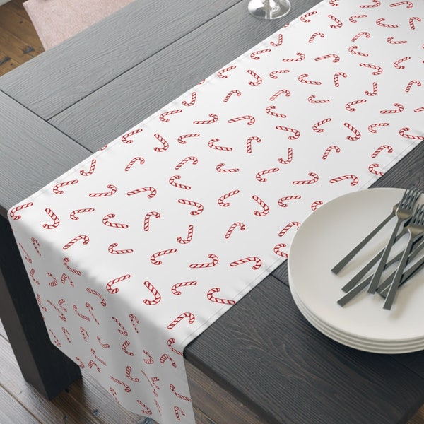 Candy Cane Table Runner - Etsy