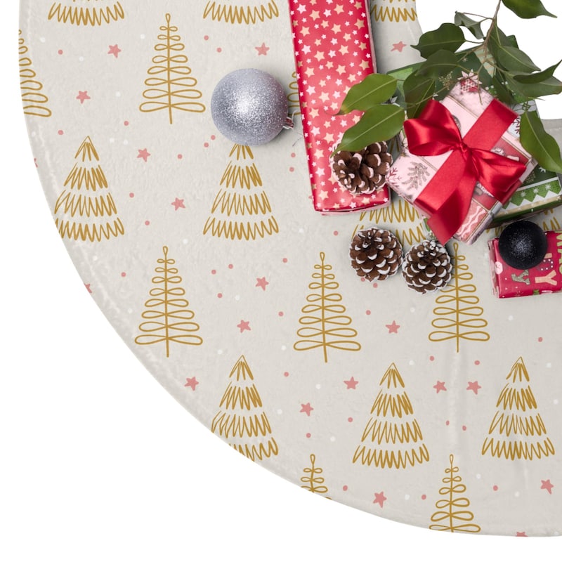 Crochet Pink Tree Skirt - Etsy