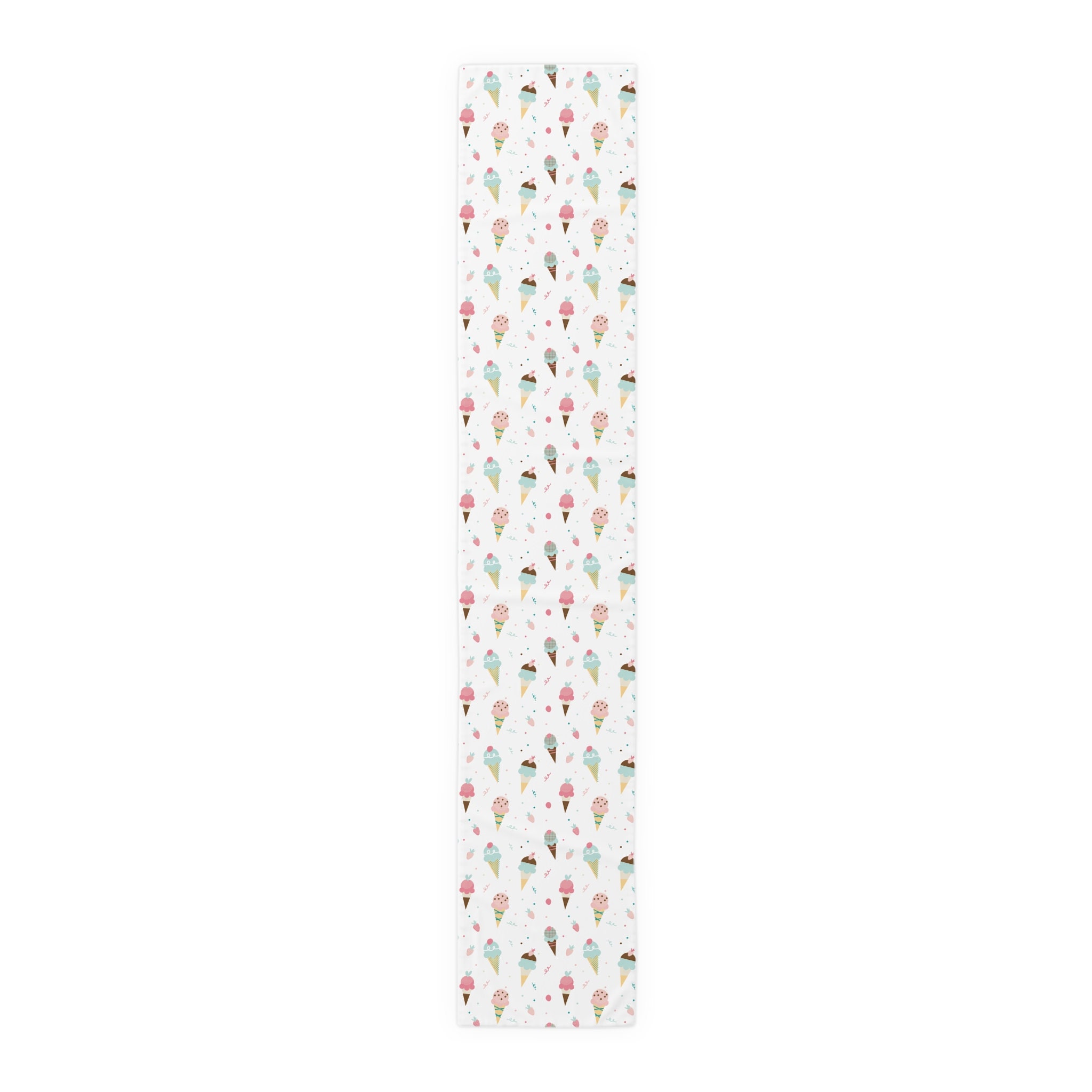 Ice Cream Table Runner for Kids Birthday Table Decorations Ice Cream ...