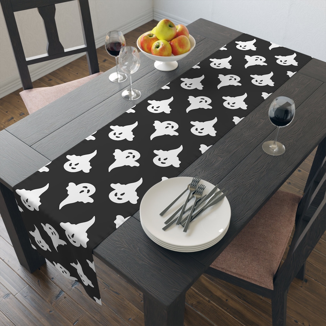 Ghost Table Runner Halloween Table Decorations Ghost Kitchen Decor ...
