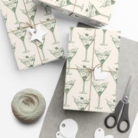Martini Wrapping Paper - Etsy