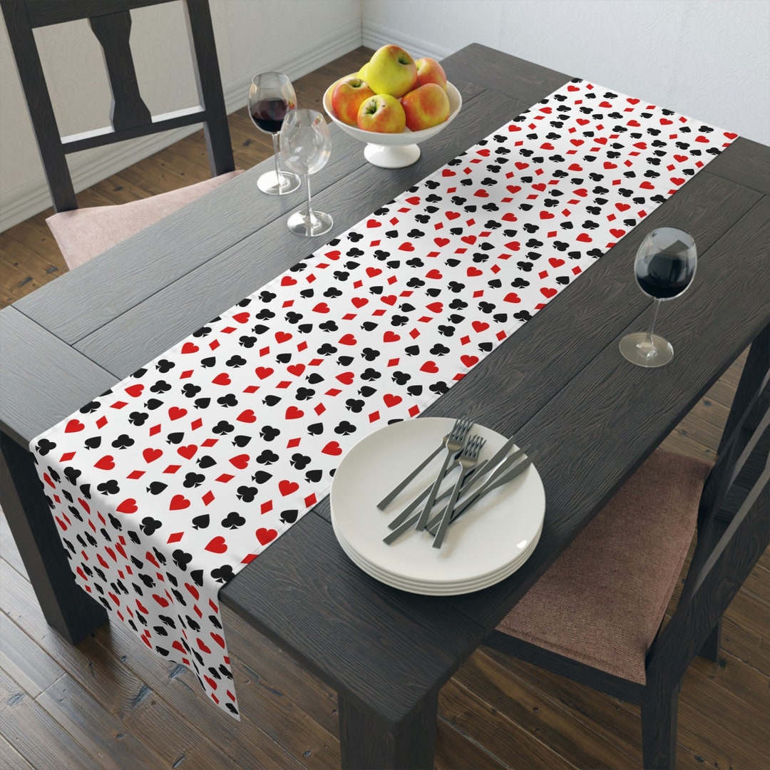 Poker Table Runner Casino Party Decorations Poker Themed Decorations ...