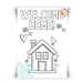 New Home Coloring Sheet-adult and Child- Welcome Home-open House ...