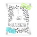 Affirmation Coloring Page-i Am Strong-adult Coloring Page-kid Color ...