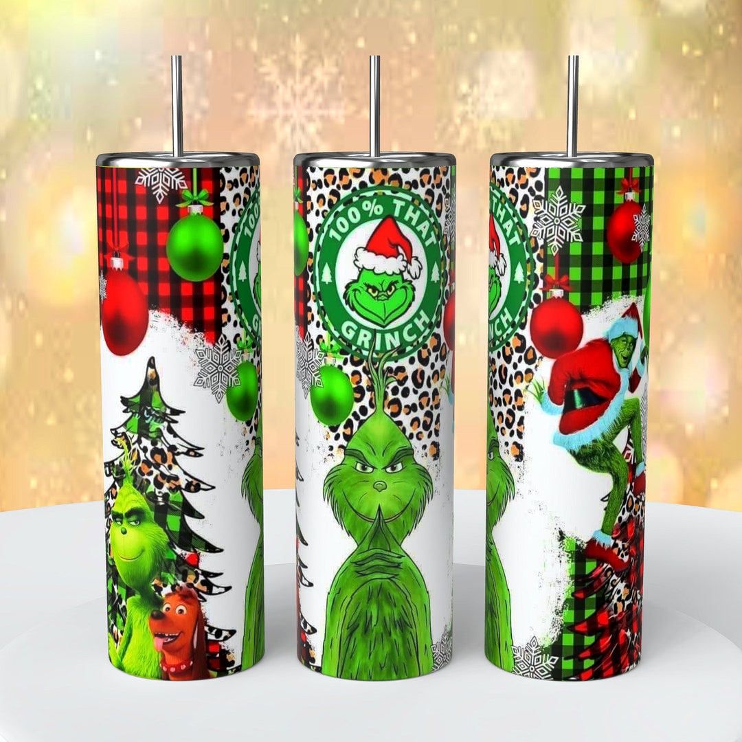 100 % That Grinch 20oz Tumbler, Christmas, Holiday Season, How the ...
