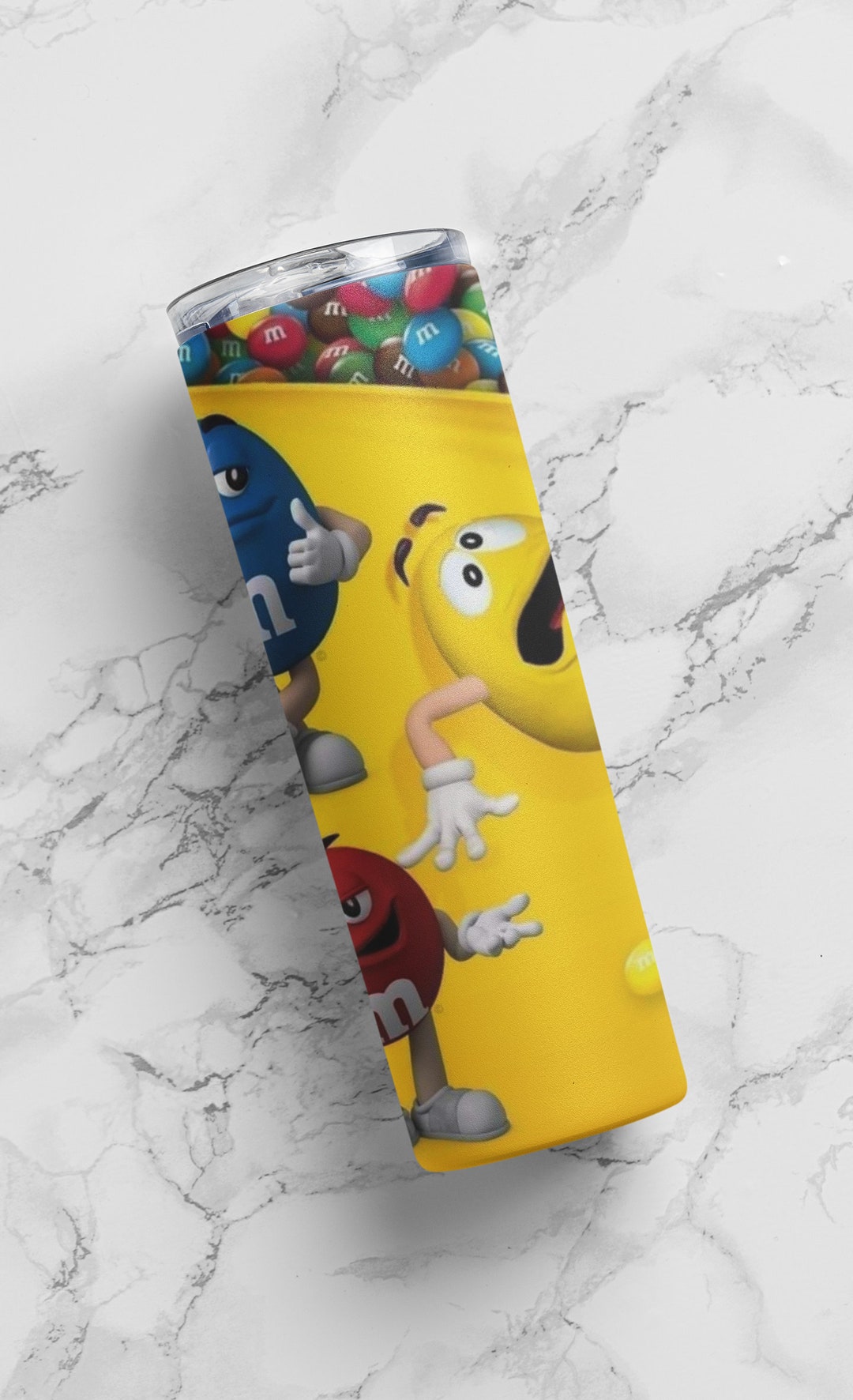M&ms Falling 20 Ounce Tumbler Design , Snack Tumbler, Chocolate ...