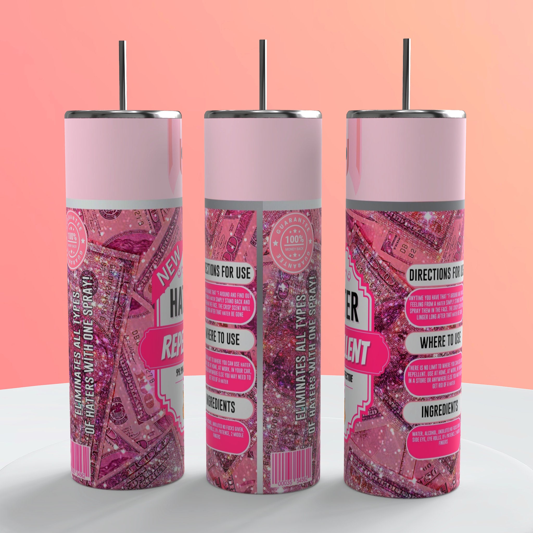 HATER Repellent 20oz Tumbler, Spray Bottle, Stay Away, Blow Me, Haters ...