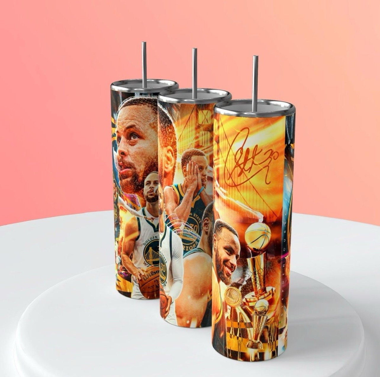 Steph Curry 20oz Tumbler Sports Gift for a Basketball Fan, Gift for Him ...
