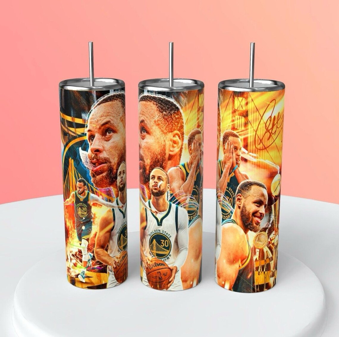 Steph Curry 20oz Tumbler Sports Gift for a Basketball Fan, Gift for Him ...