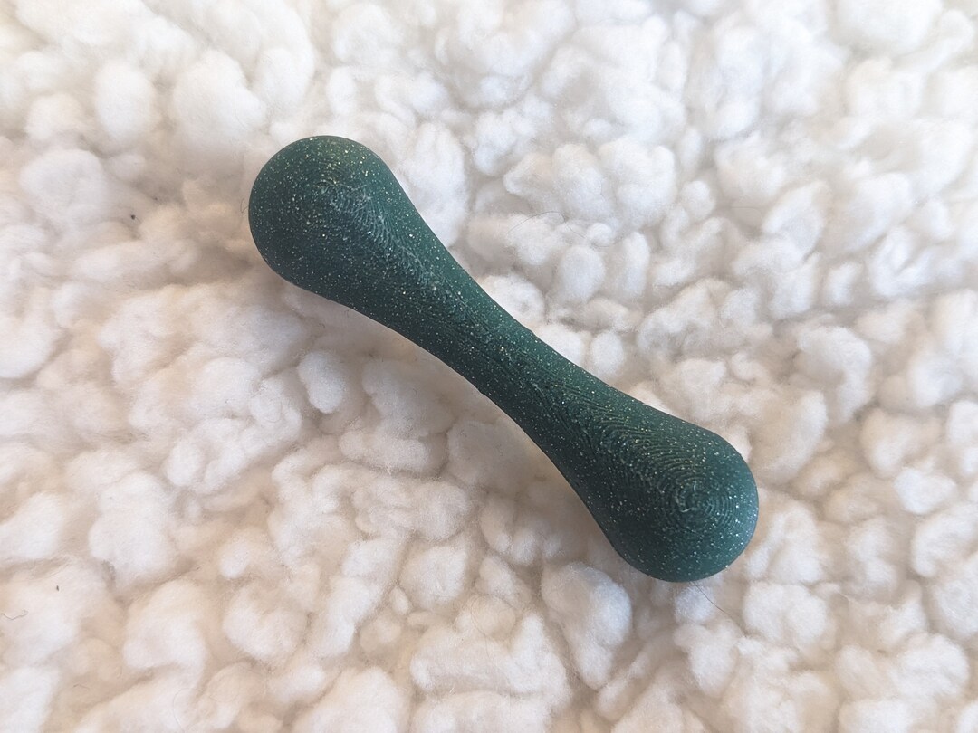 Knucklebone Fidget Toy - Sparkle Green - Knuckle Roller EDC Gear, Stim ...
