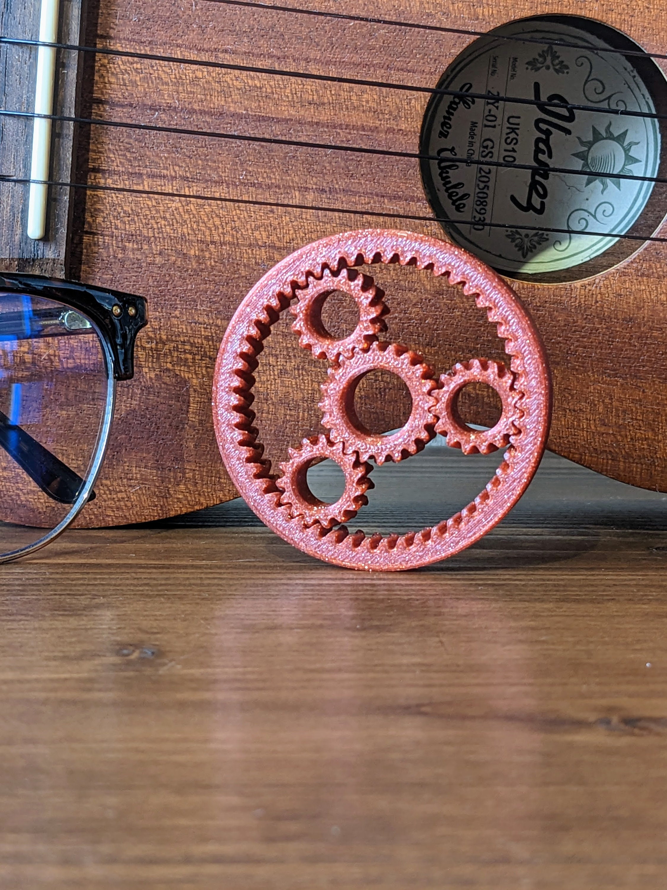 Planetary Gear Fidget Spinner - Sparkle Blue - EDC Gear, Spinner Fidget Toy Adult, EDC Fidget ...