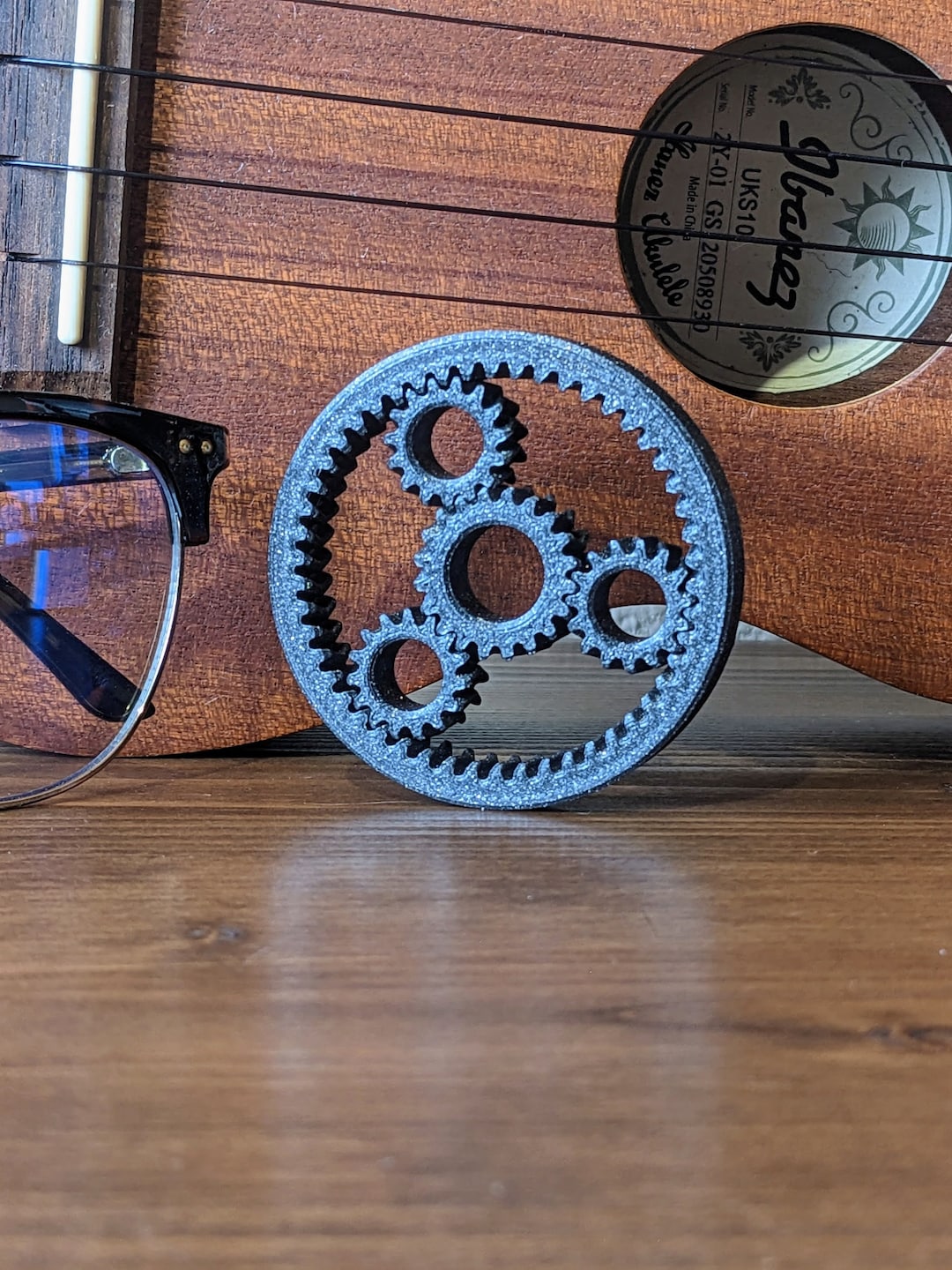 Planetary Gear Fidget Spinner Sparkle Green EDC Gear, Spinner Fidget ...