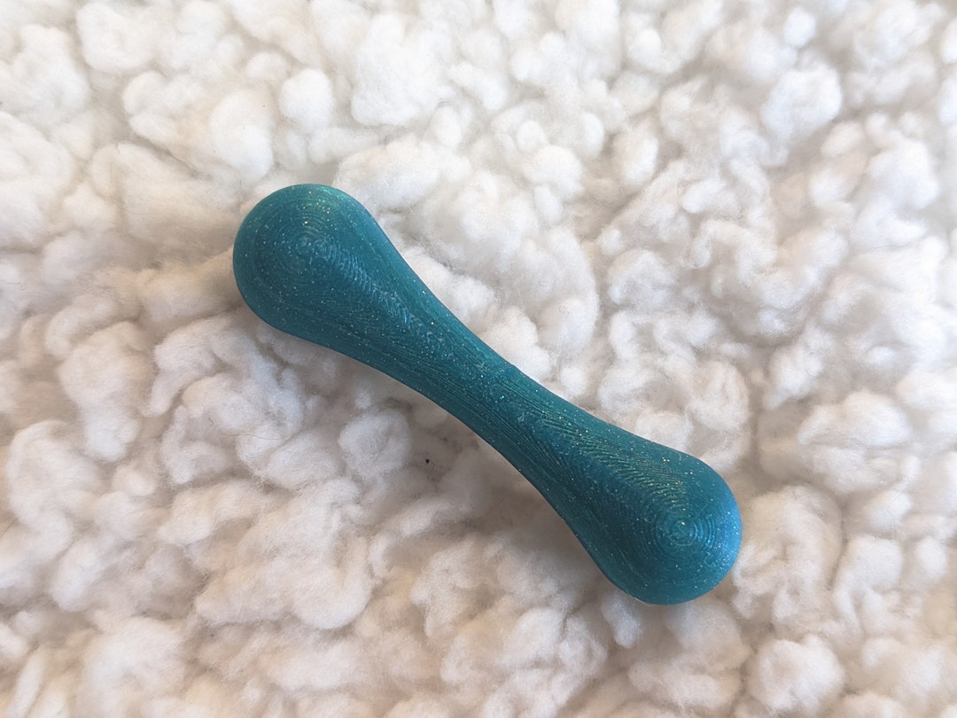 Knucklebone Fidget Toy Sparkle Blue Knuckle Roller EDC Gear, Stim Toy ...