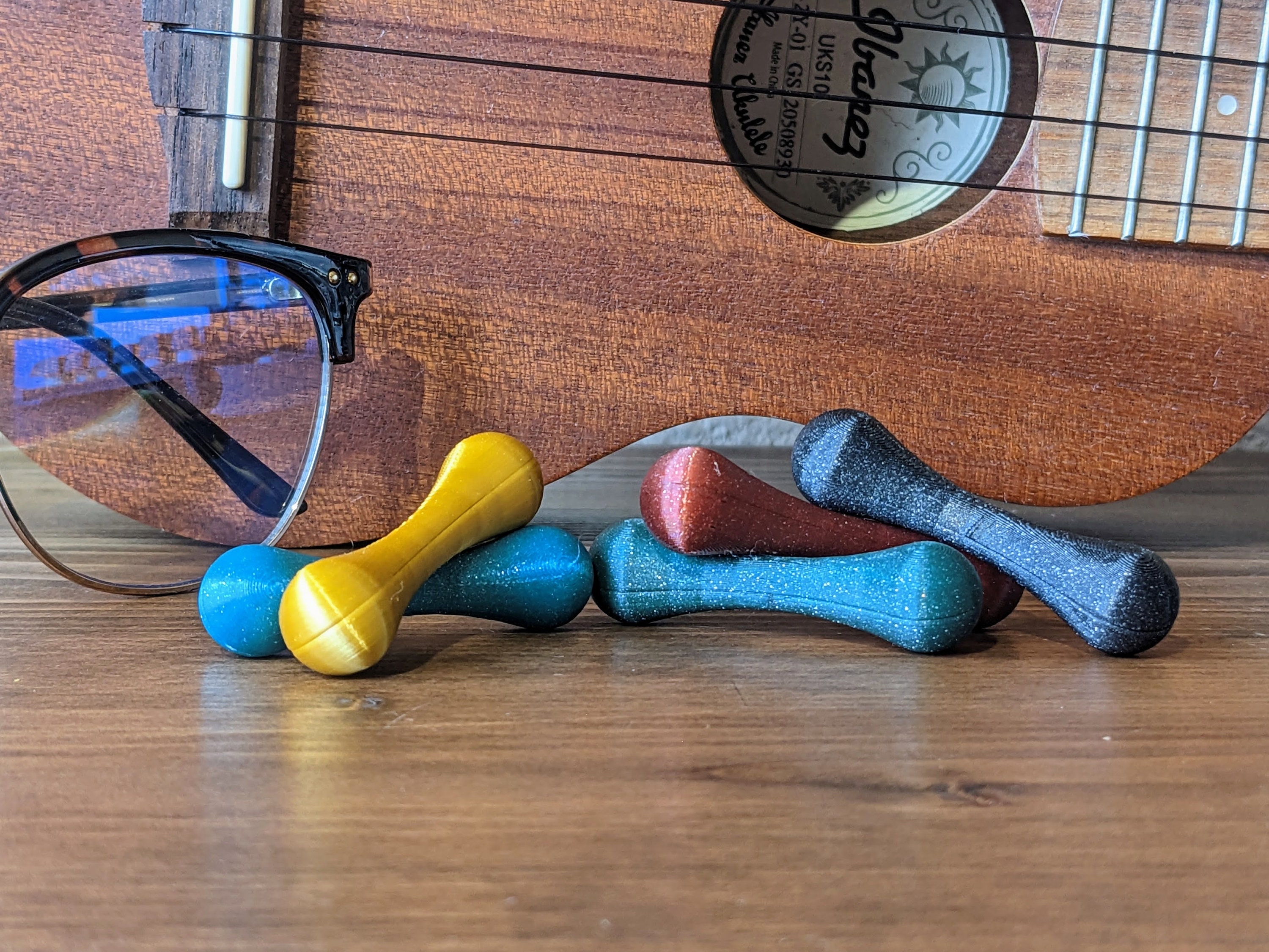 Knucklebone Fidget Toy - Sparkle Green - Knuckle Roller EDC Gear, Stim ...