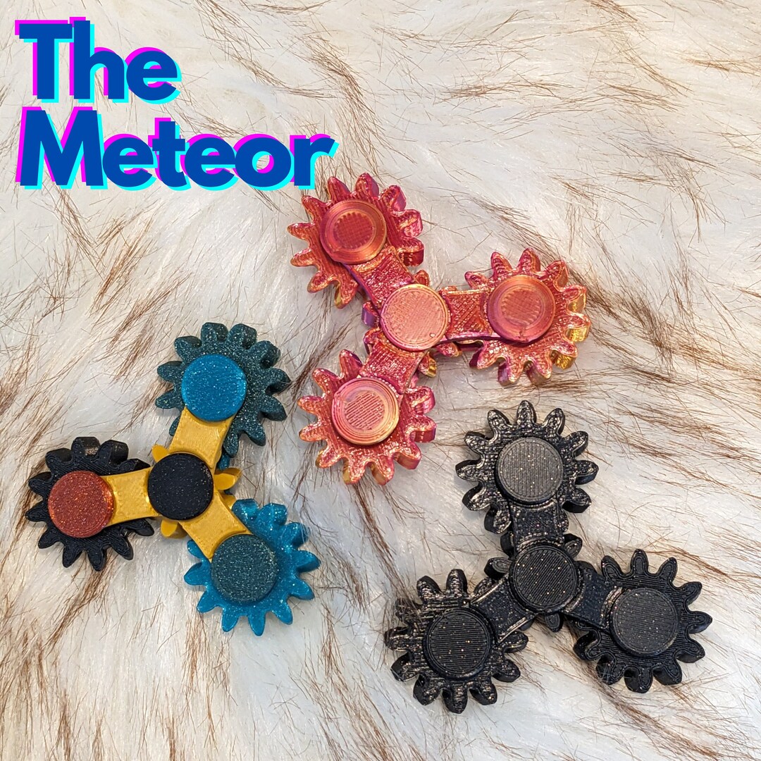 The Meteor Four Gear Fidget Spinner, EDC Gear, Spinner Fidget Toy Adult ...