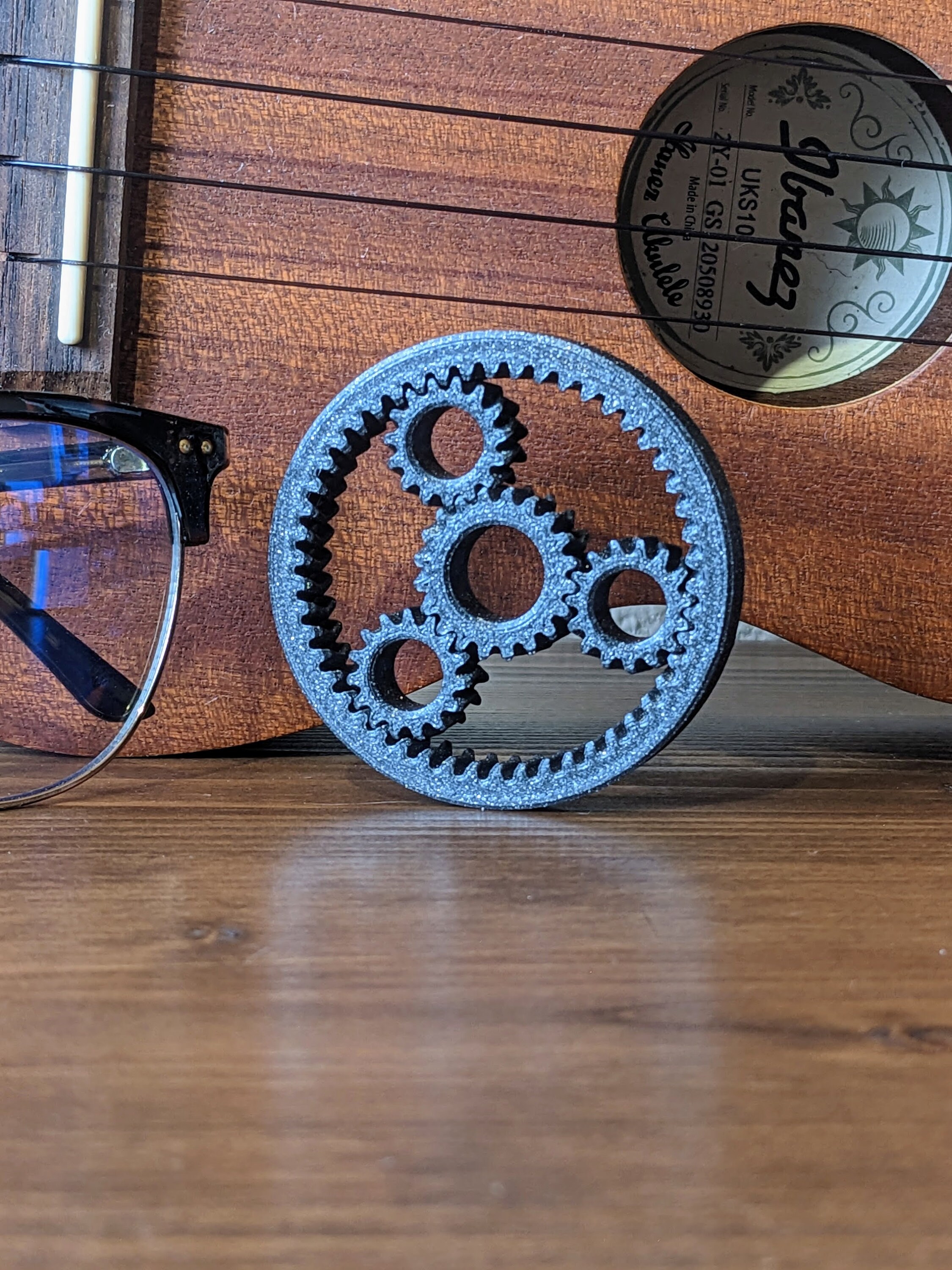 Planetary Gear Fidget Spinner - Sparkle Blue - EDC Gear, Spinner Fidget ...