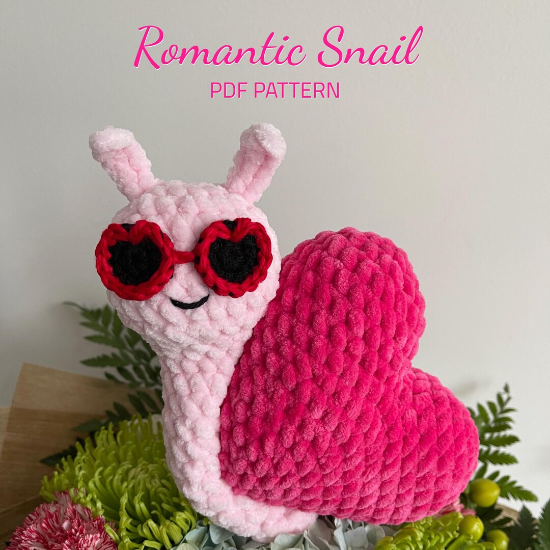 Romantic Snail Amigurumi Crochet Pattern – Valentine's Day Gift (PDF ...