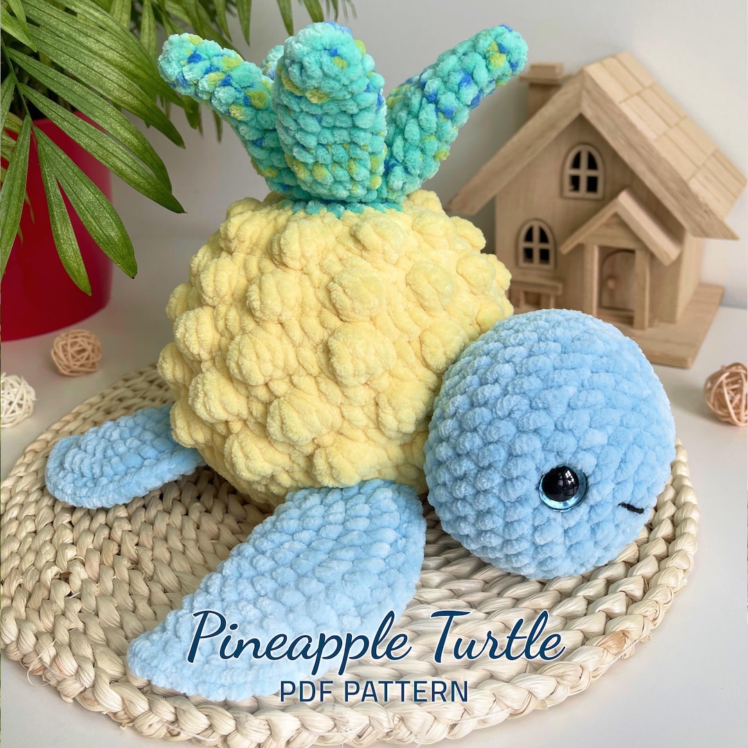 Pineapple Turtle Crochet Pattern: Amigurumi Tutorial (PDF Pattern) - Etsy