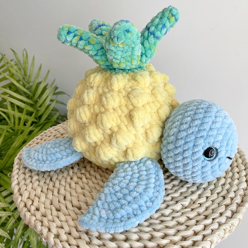 Pineapple Turtle Crochet Pattern: Amigurumi Tutorial (PDF Pattern) - Etsy