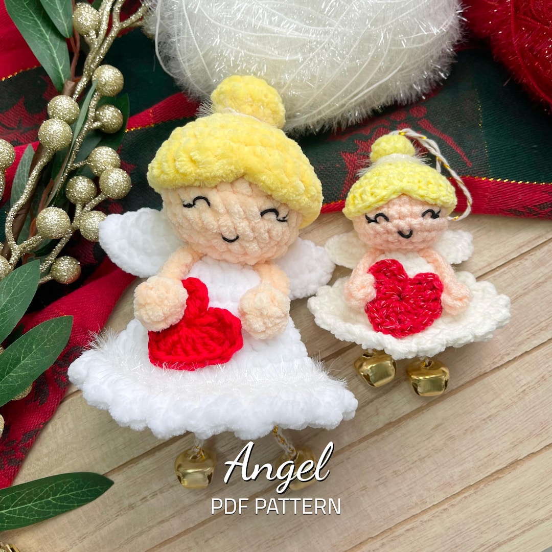 Angel Crochet PDF Pattern - Angel Ornament, Bell Ornament, Beginner ...