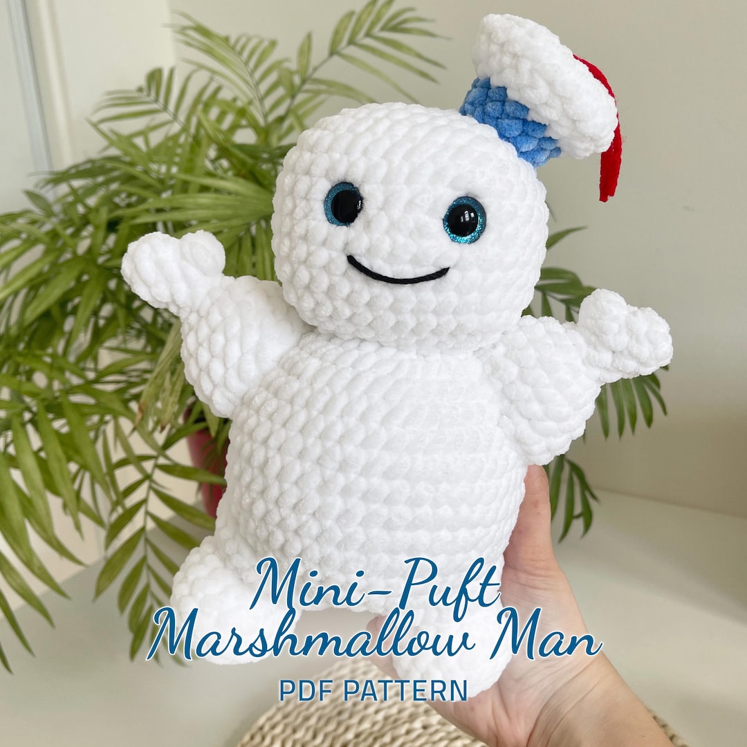 Marshmallow Man Crochet Pattern: Stay Mini Puft Ghostbusters Amigurumi ...