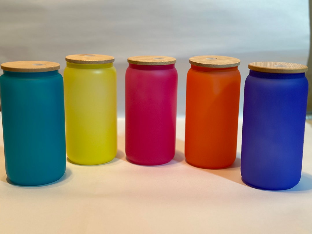 DIY 16oz Color Changing Libbey Glass Can Iced Coffee Tumbler ...