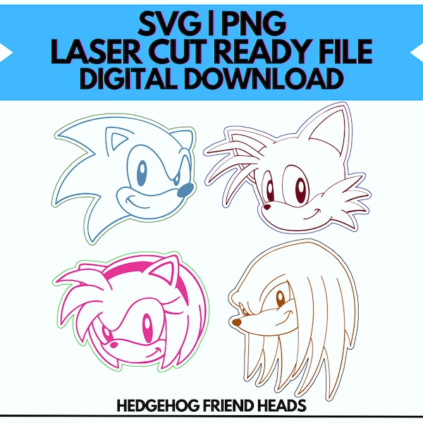 Sonic the Hedgehog Laser File - Etsy