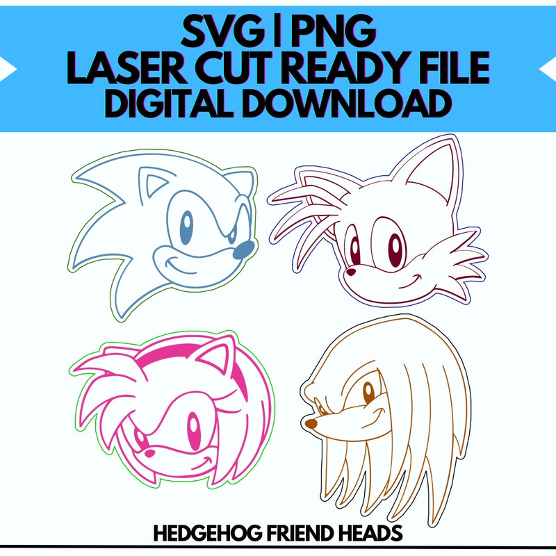 Sonic Cutouts - Etsy