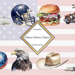 United States Clipart, USA Clipart Bundle, Commercial Use Clipart ...