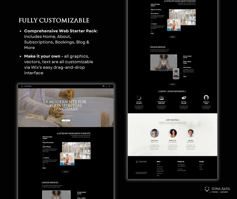 Luna Raya - A Spiritual Wix Website Template, Coaching Wix Website ...