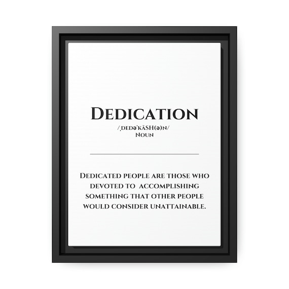 Dedication 1