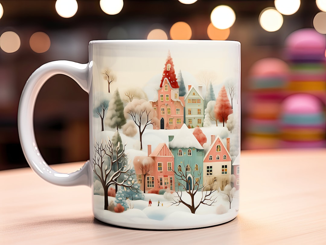 Christmas Mug, Ceramic Mug 11oz, Xmas Magic, Festive Ceramic Mug for ...