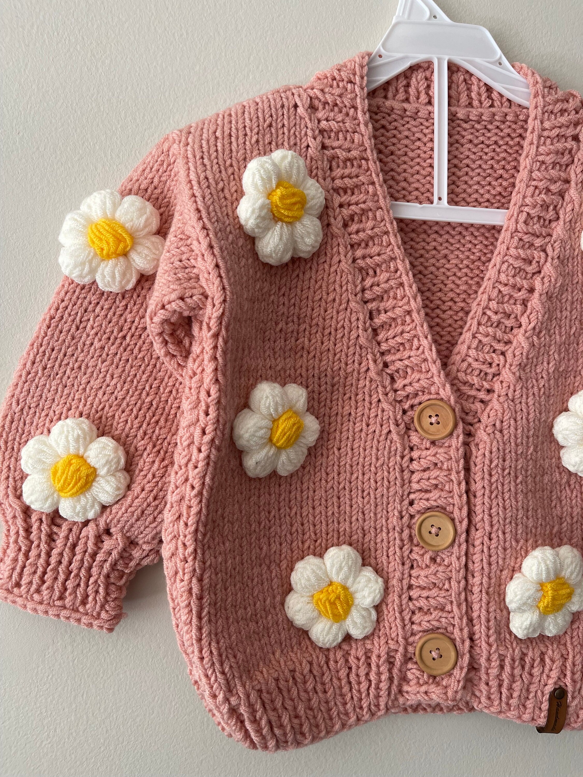 Hand-knitted Beautiful Baby Cardigan - Etsy UK