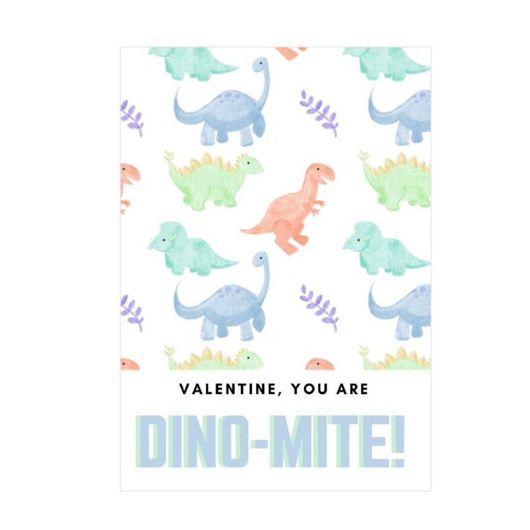 You Are Dino-mite-printable Cookie Card-3.5x5 Inches - Etsy