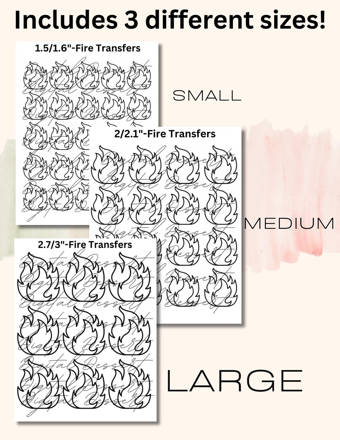 Fire Transfer Sheet Digital Download - Etsy