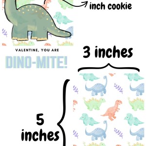 You Are Dino-mite-printable Cookie Card-3.5x5 Inches - Etsy