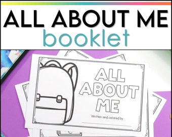 All About Me Preschool Booklet, About Me Printable Booklet, About Me ...