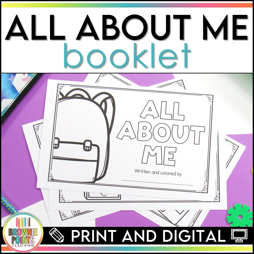 All About Me Booklet - Etsy