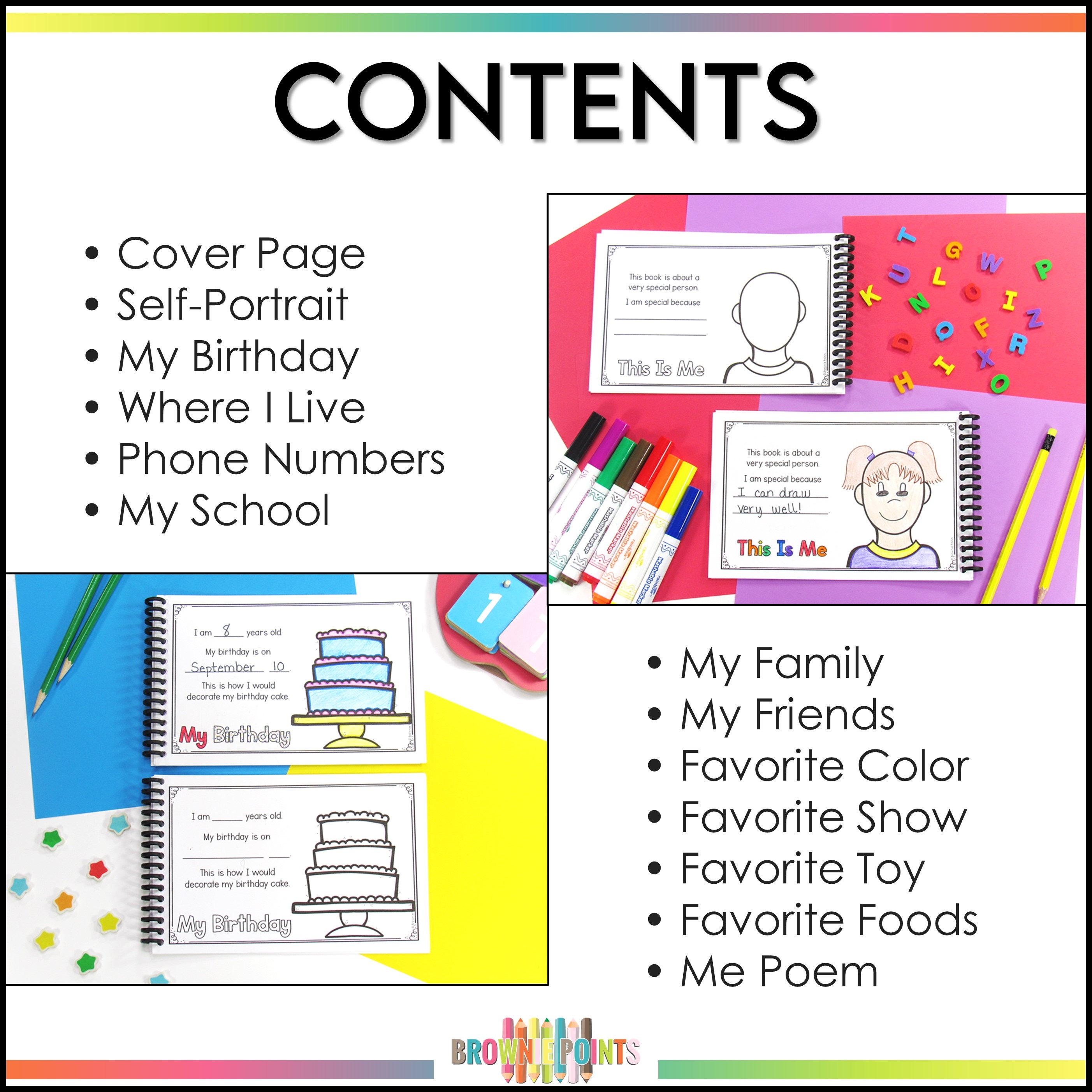 All About Me Booklet - Etsy