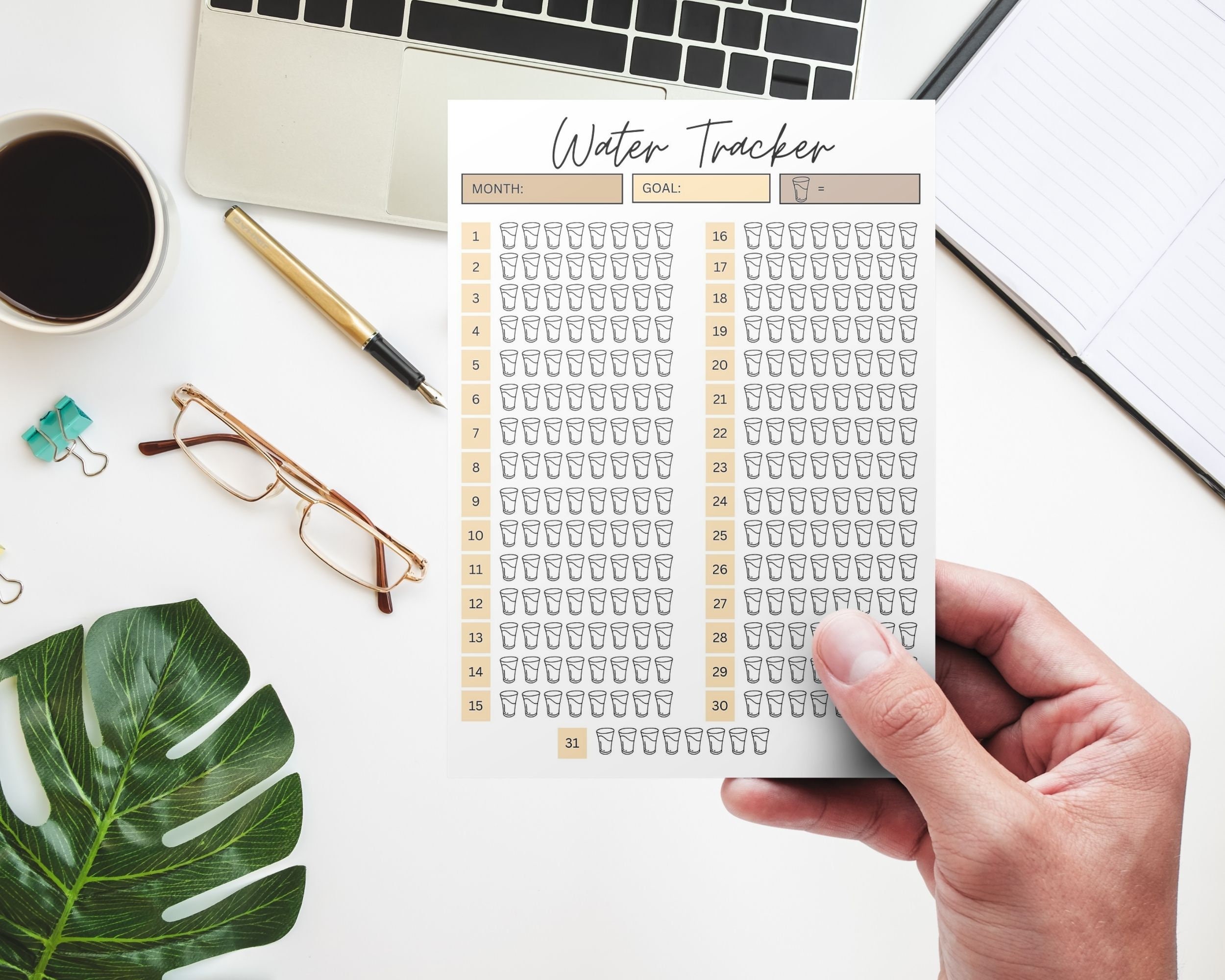 Water Tracker Printable, Best Printable, Planner, Planning, Daily ...