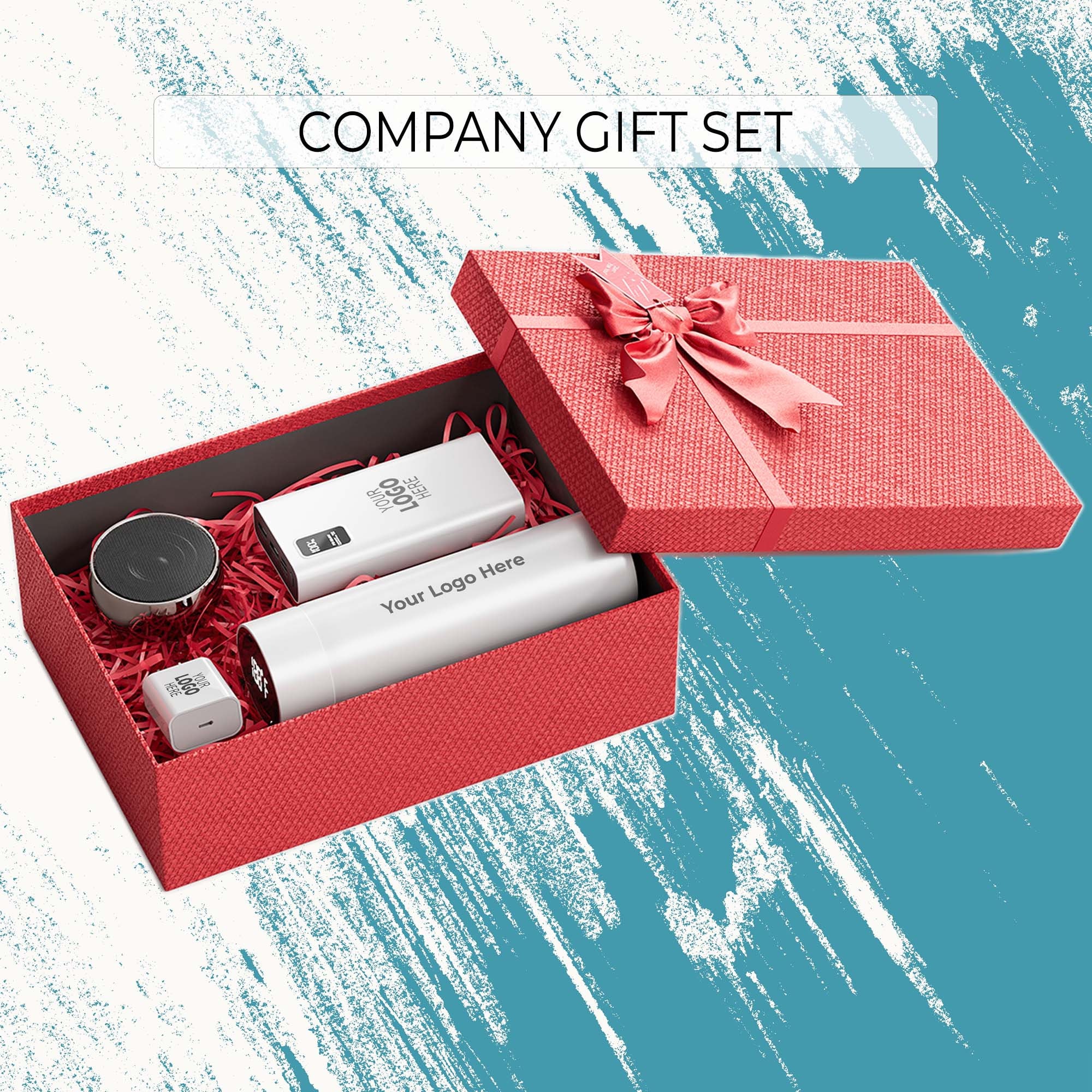 Best Gift Box Set,power Bank, Smart Thermos,bluetooth Speaker,wall Charger With Engraved Logo ...