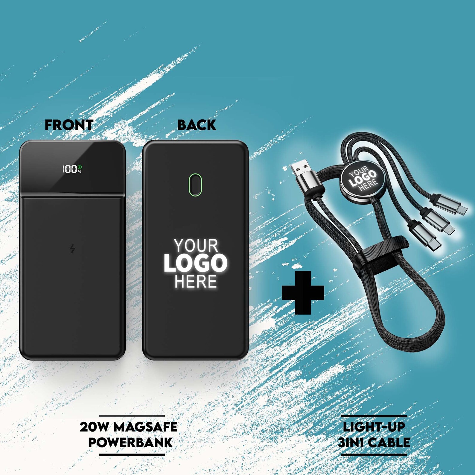 Company Tech Gift Box,corporate Gift Box,magsafe Power Bank With Logo,smart Thermos,charging ...