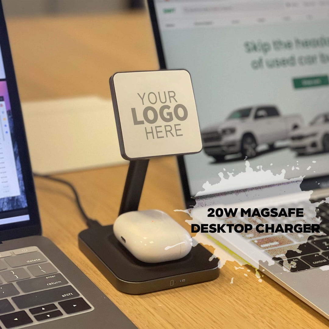 20W Mag Safe Desktop Charger, Company Logo Engraved Charger, Customized ...