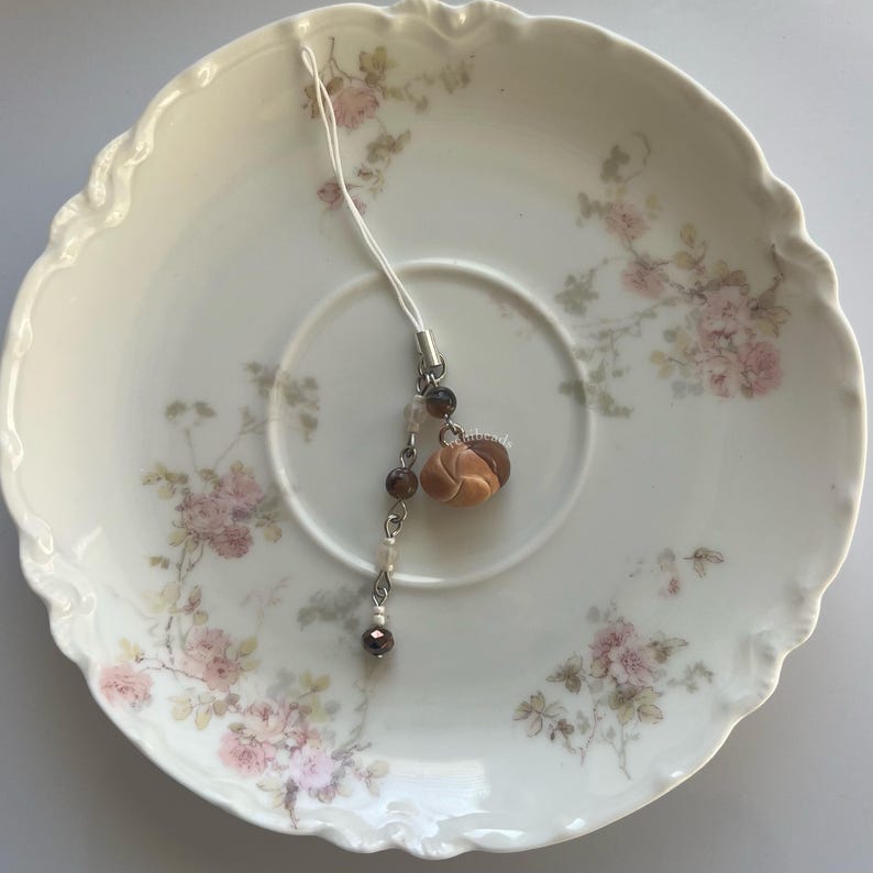 Handmade Polymer Clay Bread and Pastries Heisei Retro Beaded Charm ...