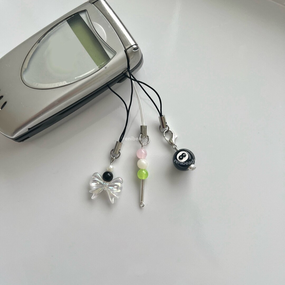 Simple Phone Charms Bow, Dango & 8 Ball Cute Japan Aesthetic Gift for ...